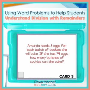 Using Word Problems to Help Students Understand Division With ...